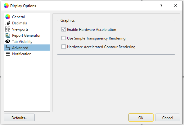 EX3 Documentation | Display Options